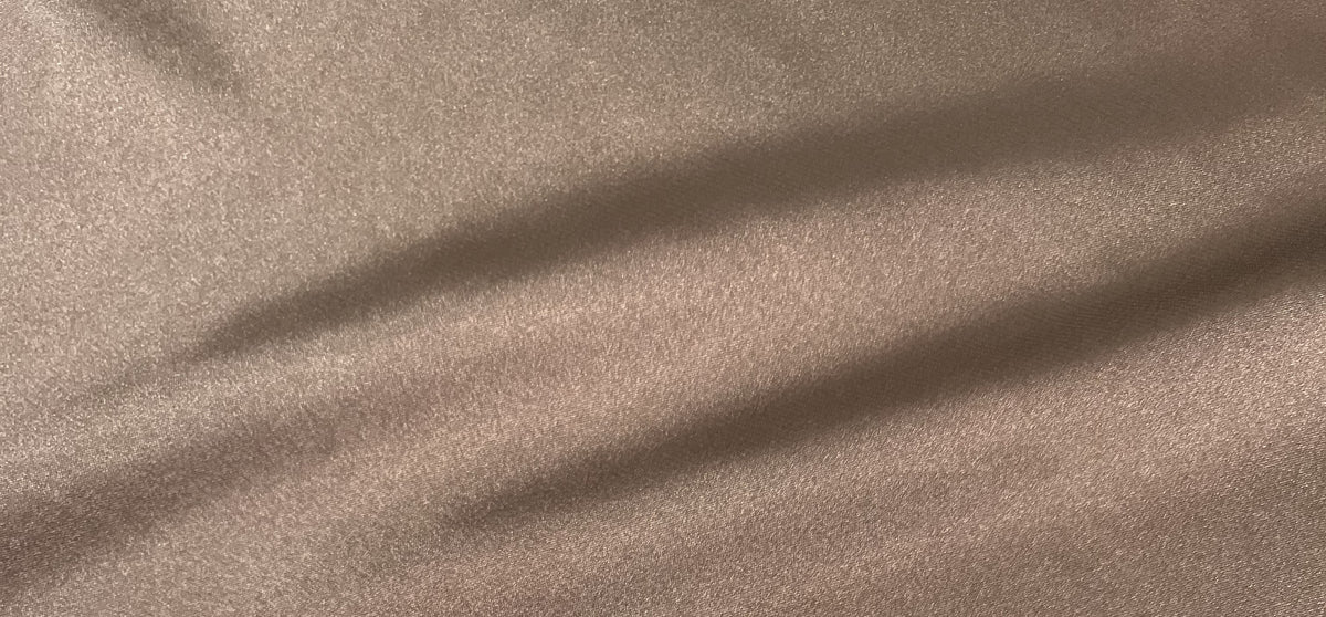 Polyester Stretch Satin Brown Fox | Silk Trader