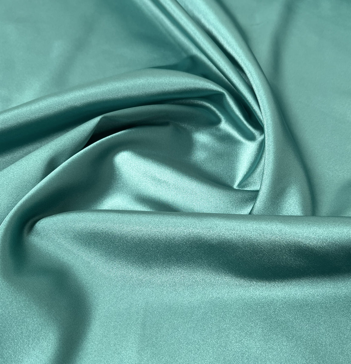 Polyester Stretch Satin Jade | Silk Trader