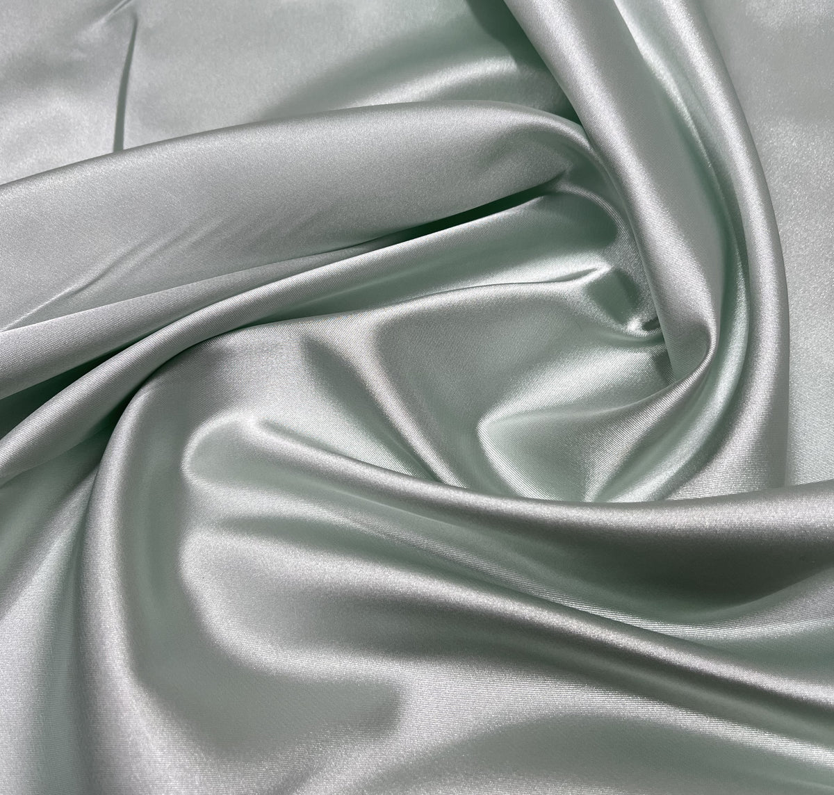 Polyester Stretch Satin Mint | Silk Trader