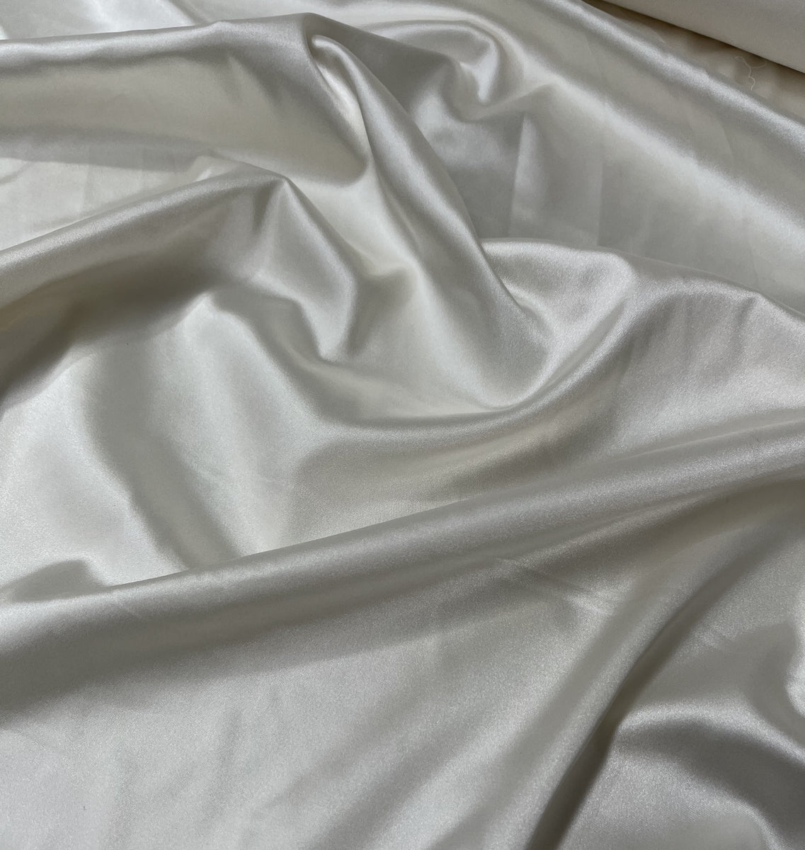 Polyester Stretch Satin Natural | Silk Trader